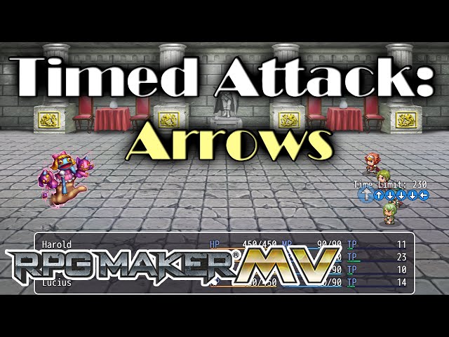 日本語版 SRD Timed Attack Arrows プラグイン - RPGツクールMZ・MV初心者的備忘録 - FGMG (Fun ...